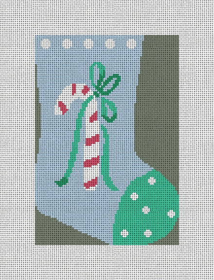 Cm124 Candy Cane Mini Stocking The Needle Bug