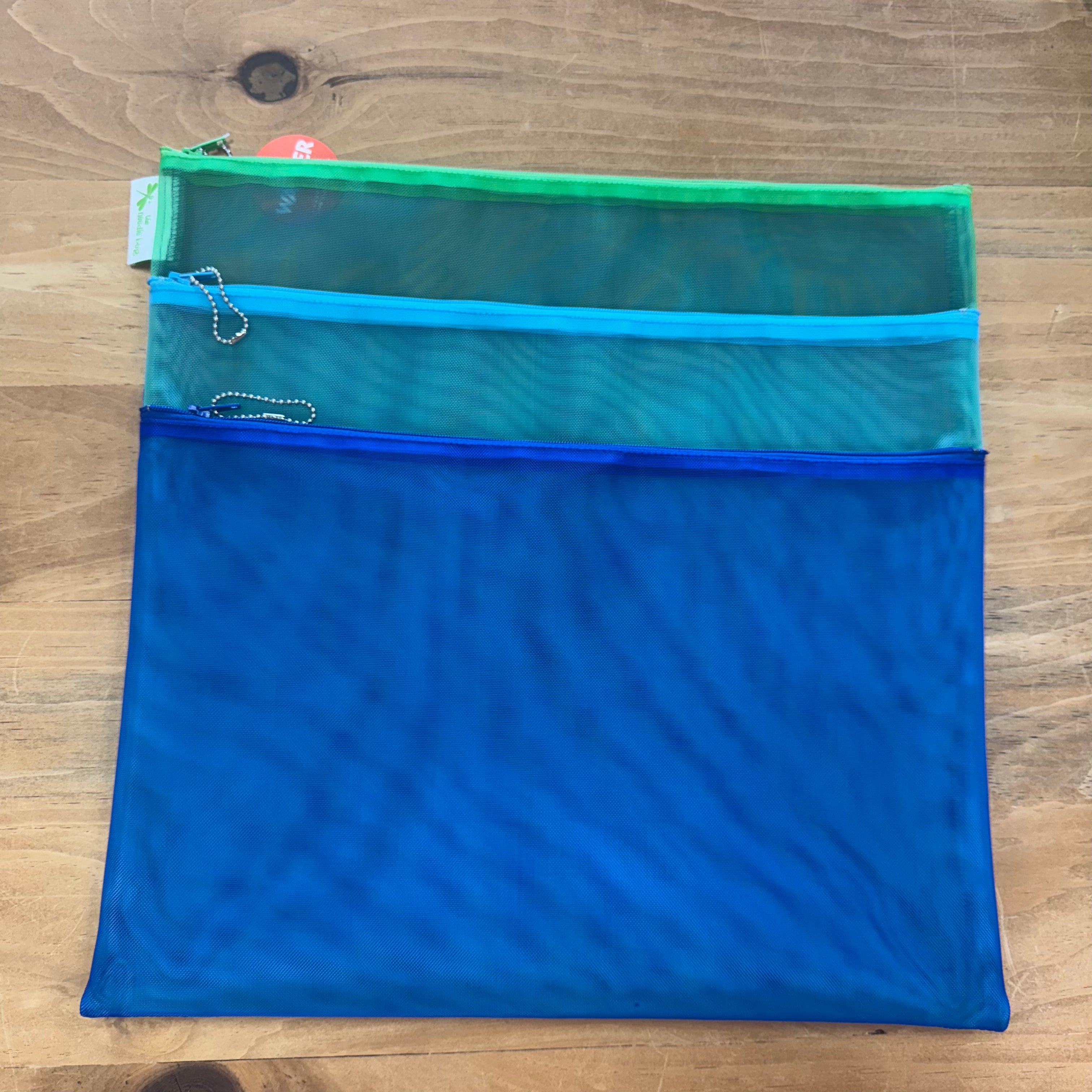 Bug Walker Bag 14x14" Triple Zip Blue/Aqua – The Needle Bug