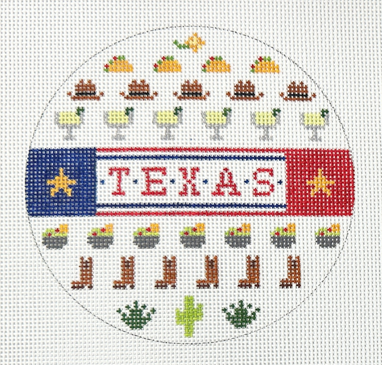 Texas Icons Sampler Round – The Needle Bug