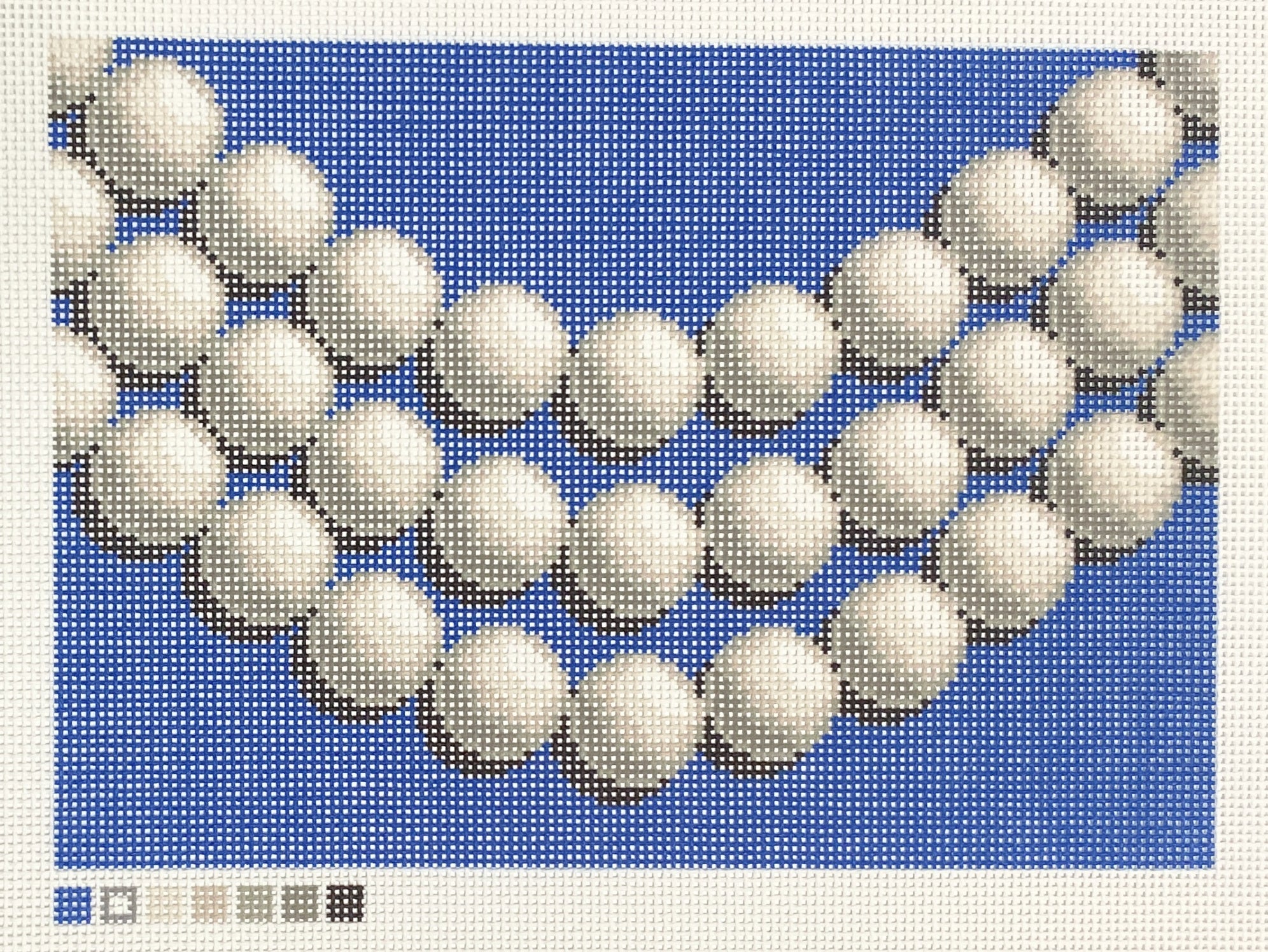 pearl clutch, blue – The Needle Bug