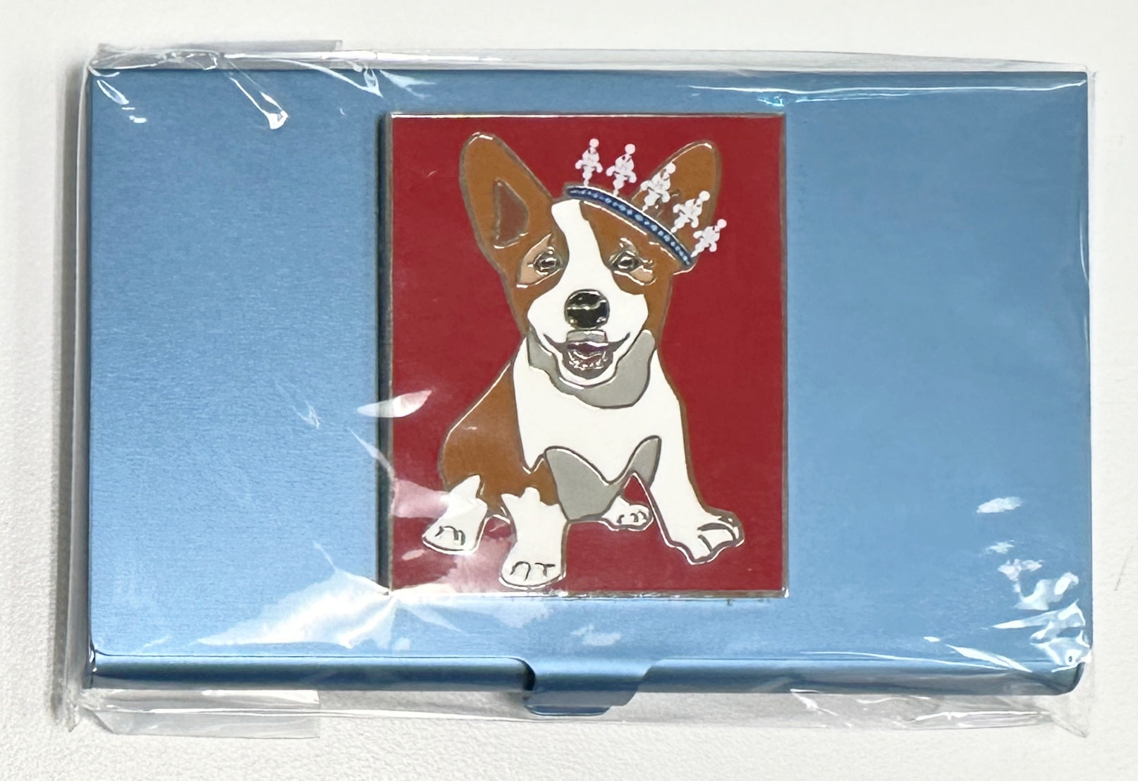 bead/needle case, corgi with crown – The Needle Bug