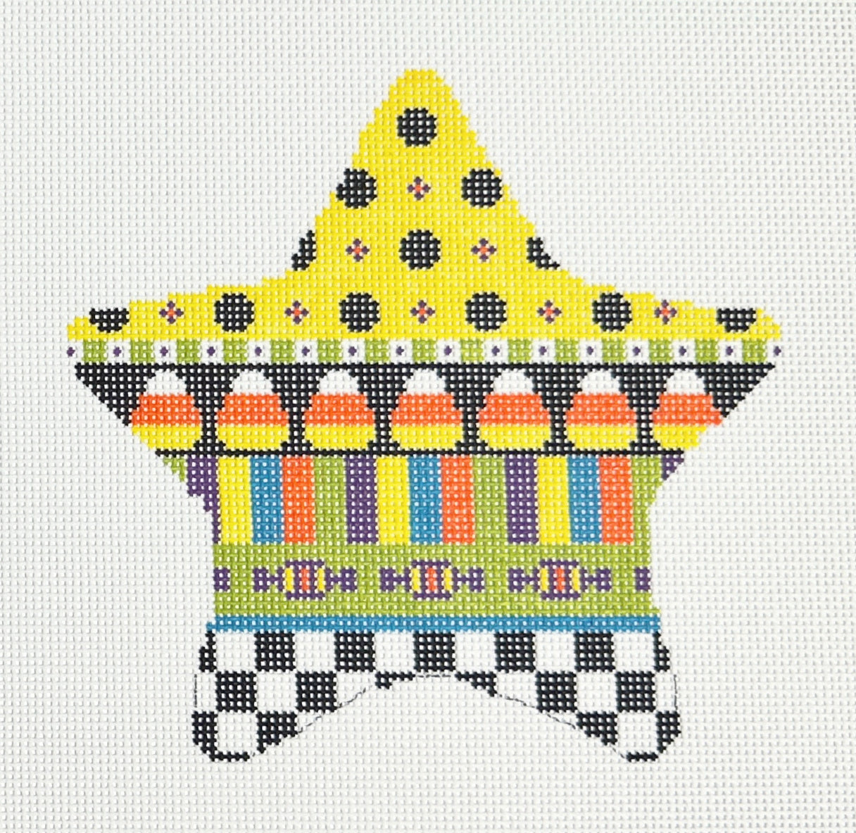 halloween star, candy corn – The Needle Bug