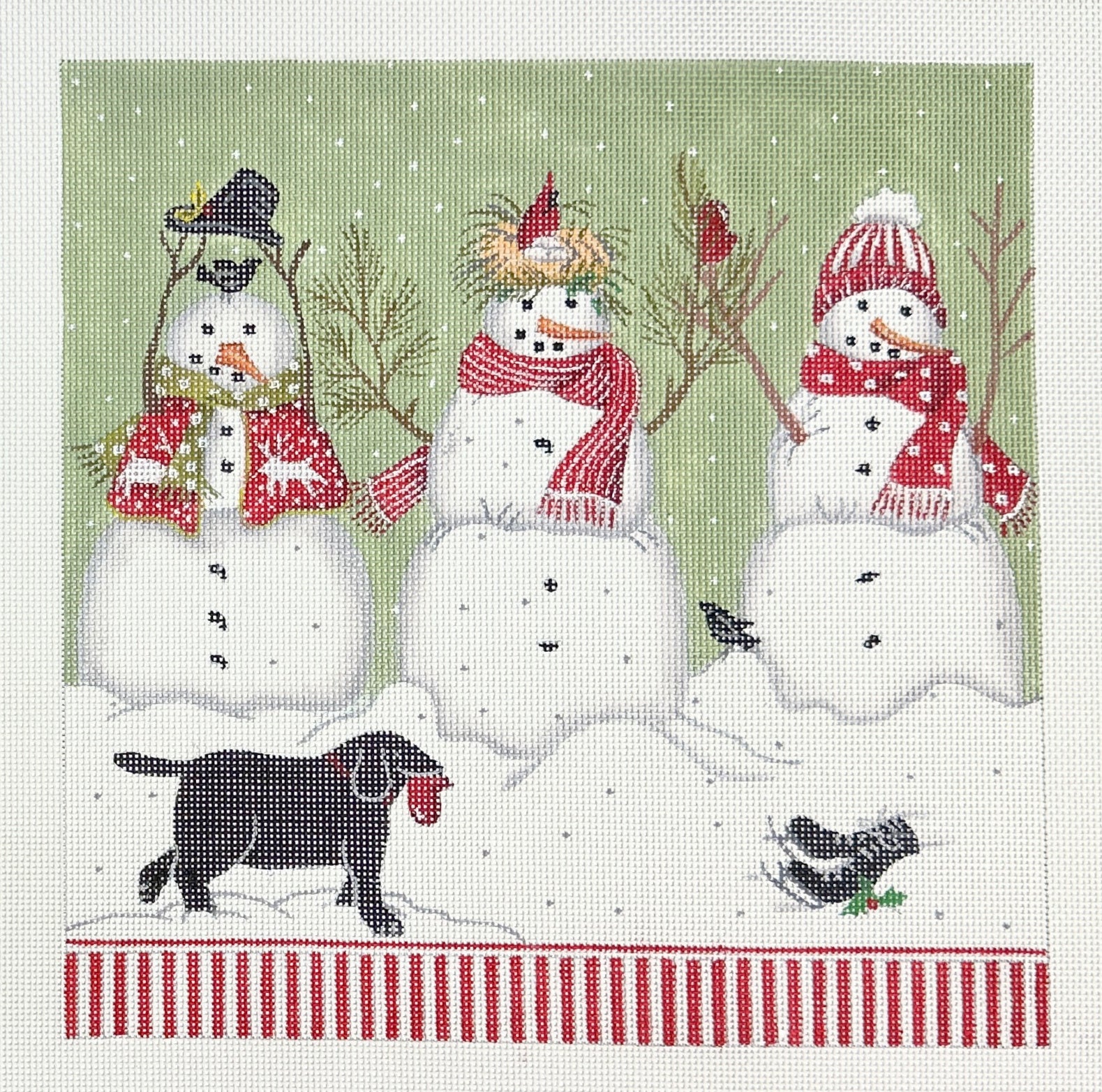 snowman & a dog – The Needle Bug