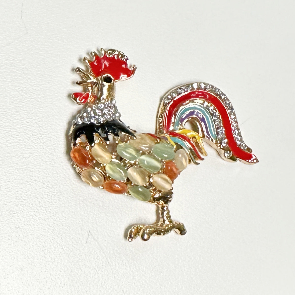 gemstone & crystal rooster needleminder – The Needle Bug