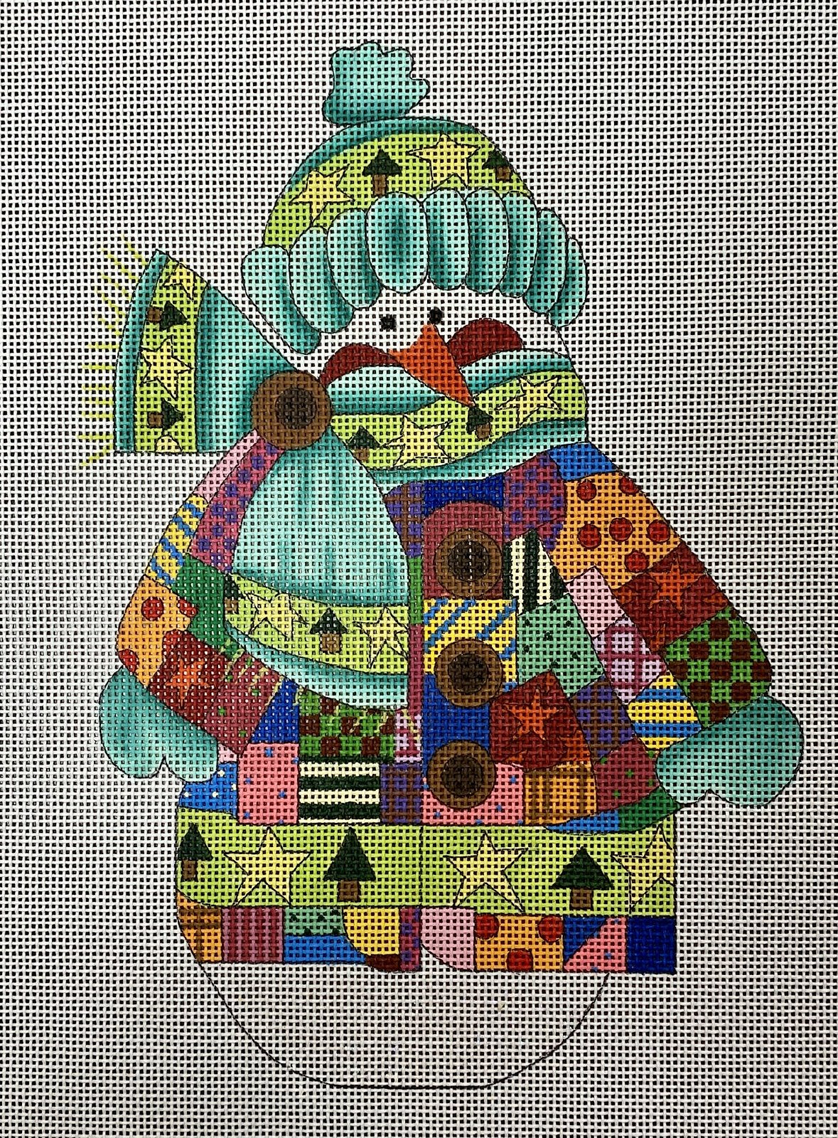 patchwork snowman, original – The Needle Bug