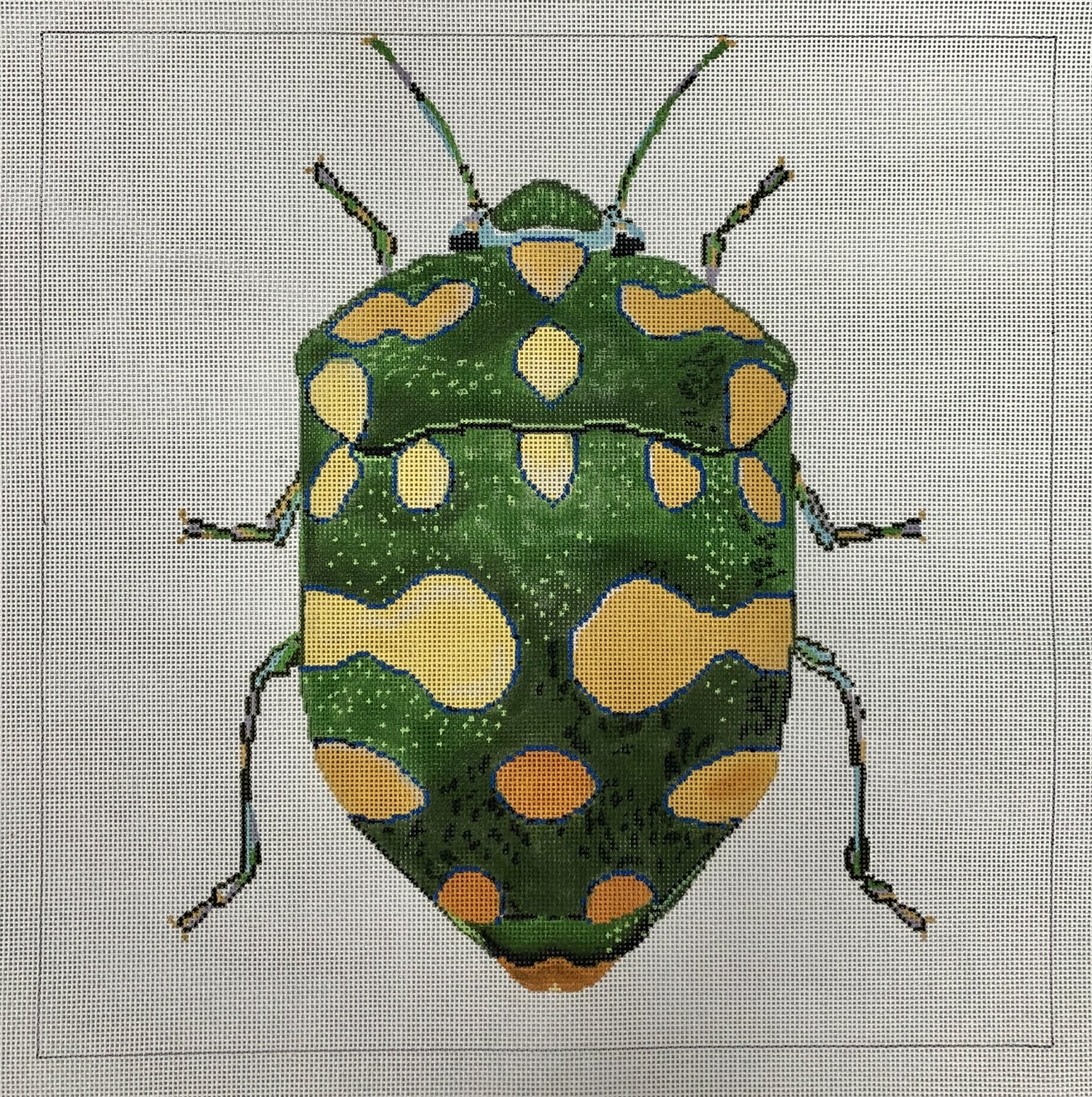 big green & yellow bug – The Needle Bug