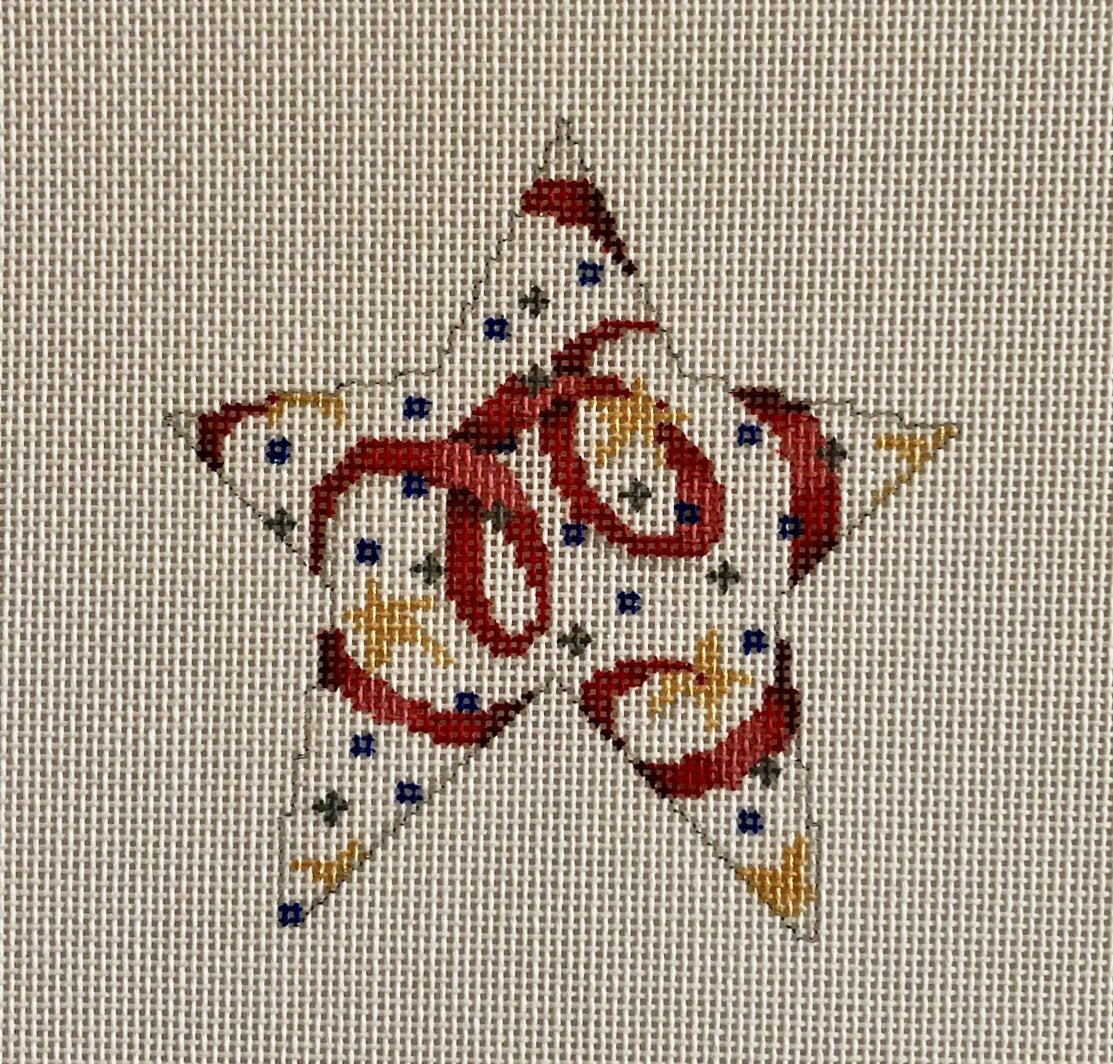 confetti ribbons star, med – The Needle Bug